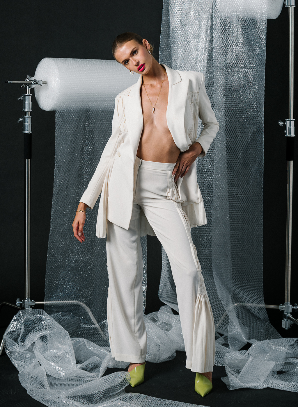 Textured Silhouettes Define Women's Style this Winter