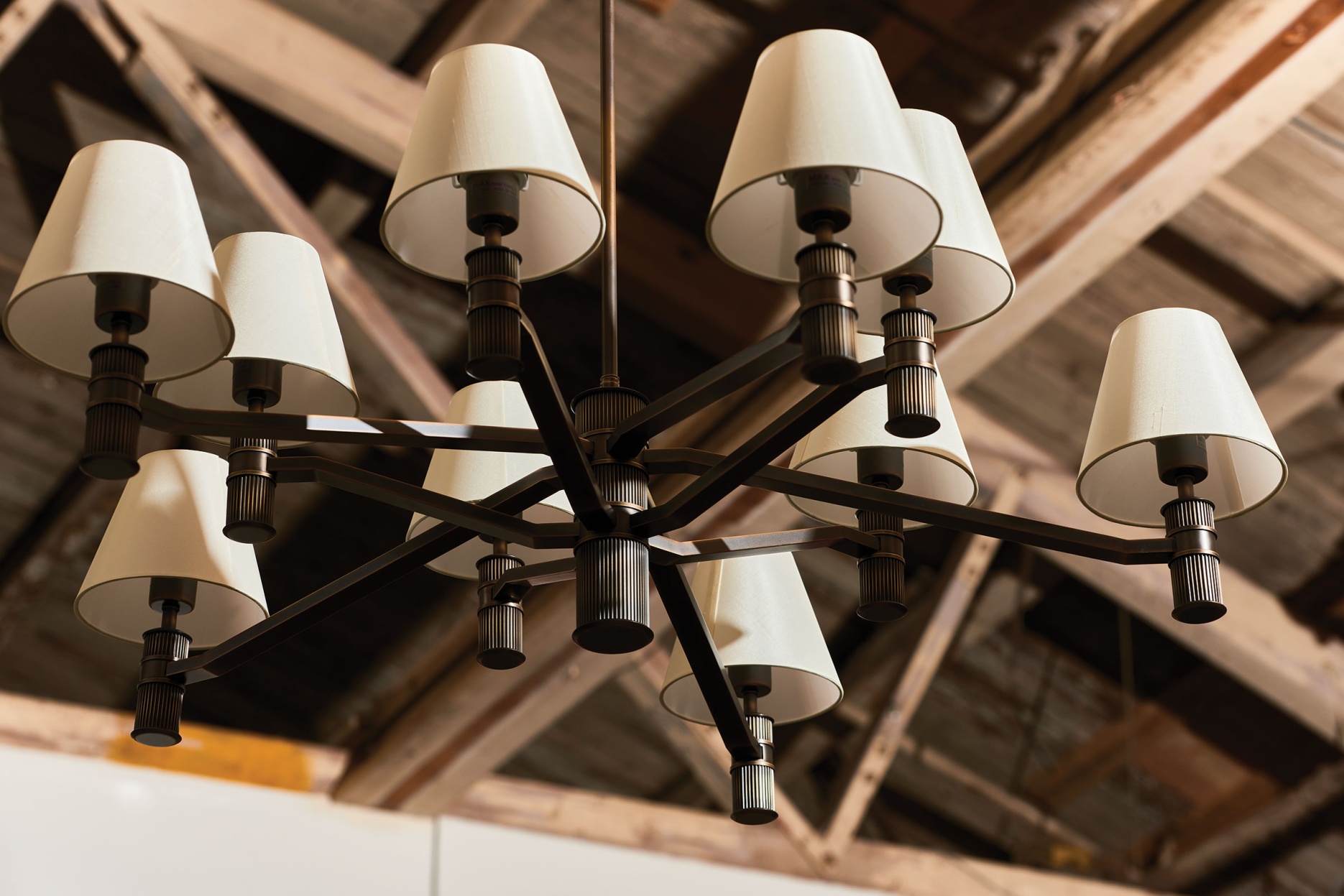 Rejuvenation Lighting on the Design of the Rigdon 10-Arm Chandelier