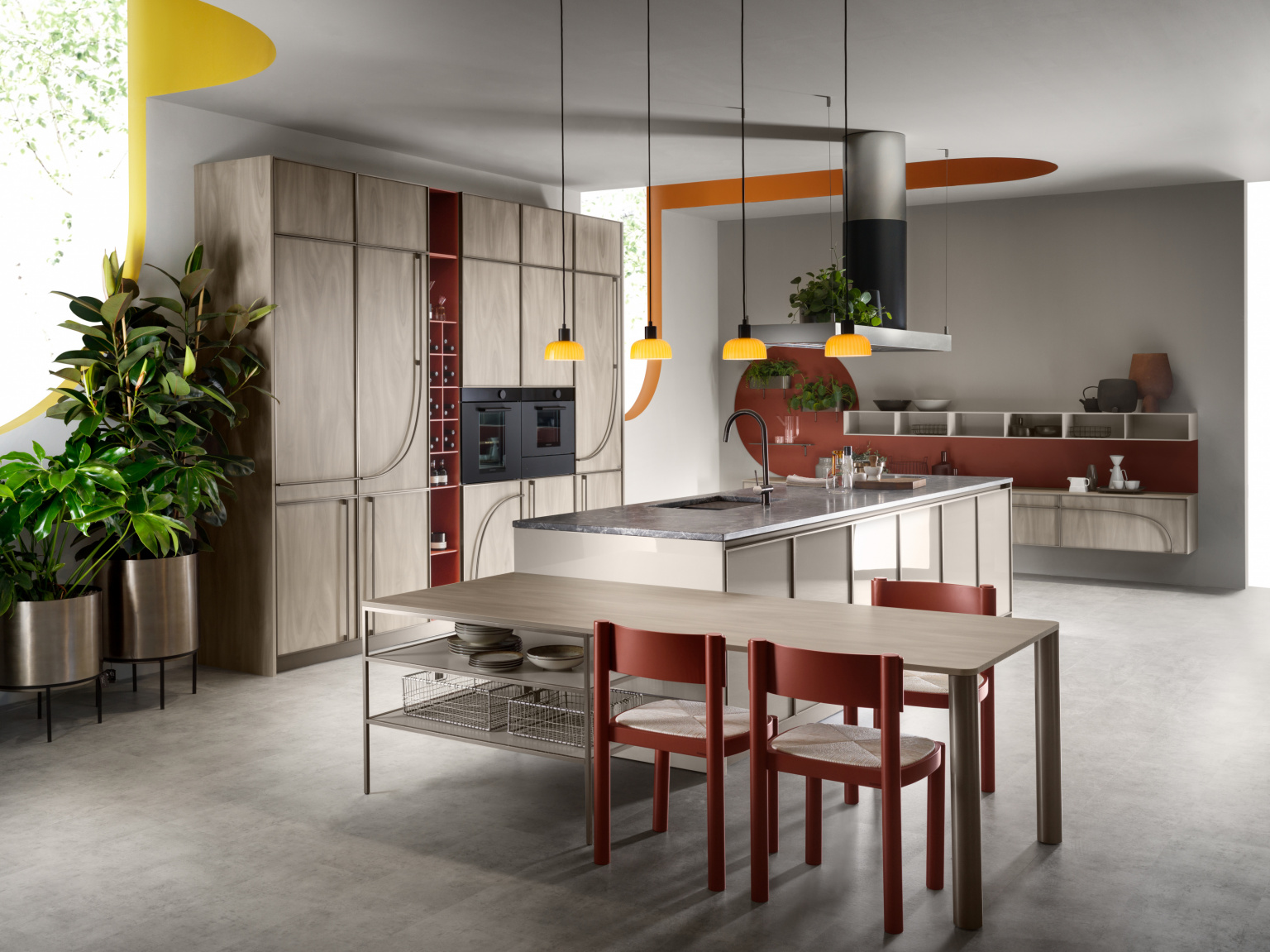 Jeometrica is a New Shapely System by Luca Nichetto for Scavolini
