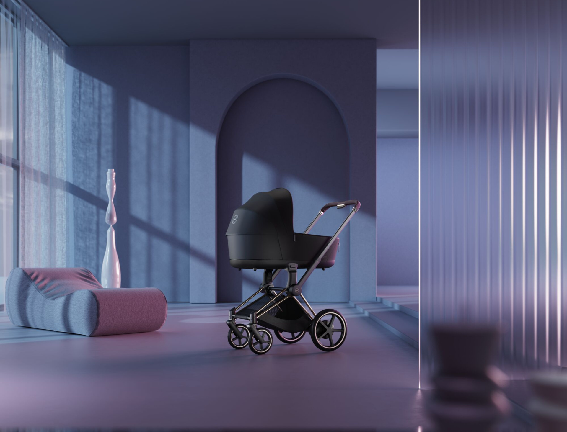 This CYBEX Stroller Makes Baby Care Artful