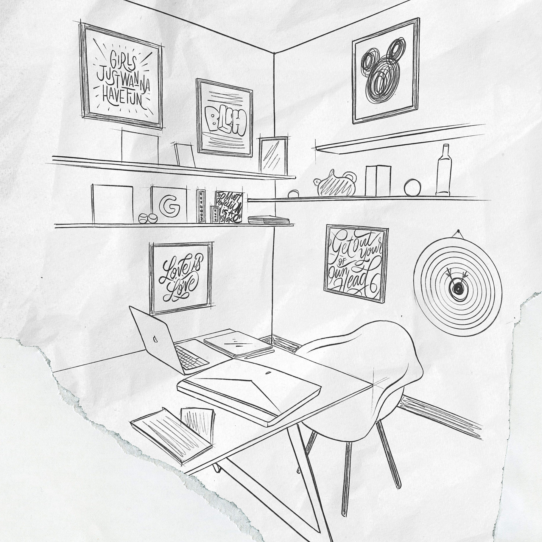 What's on Your Desk? 5 Creatives Draw Their Work Setups - Sixtysix