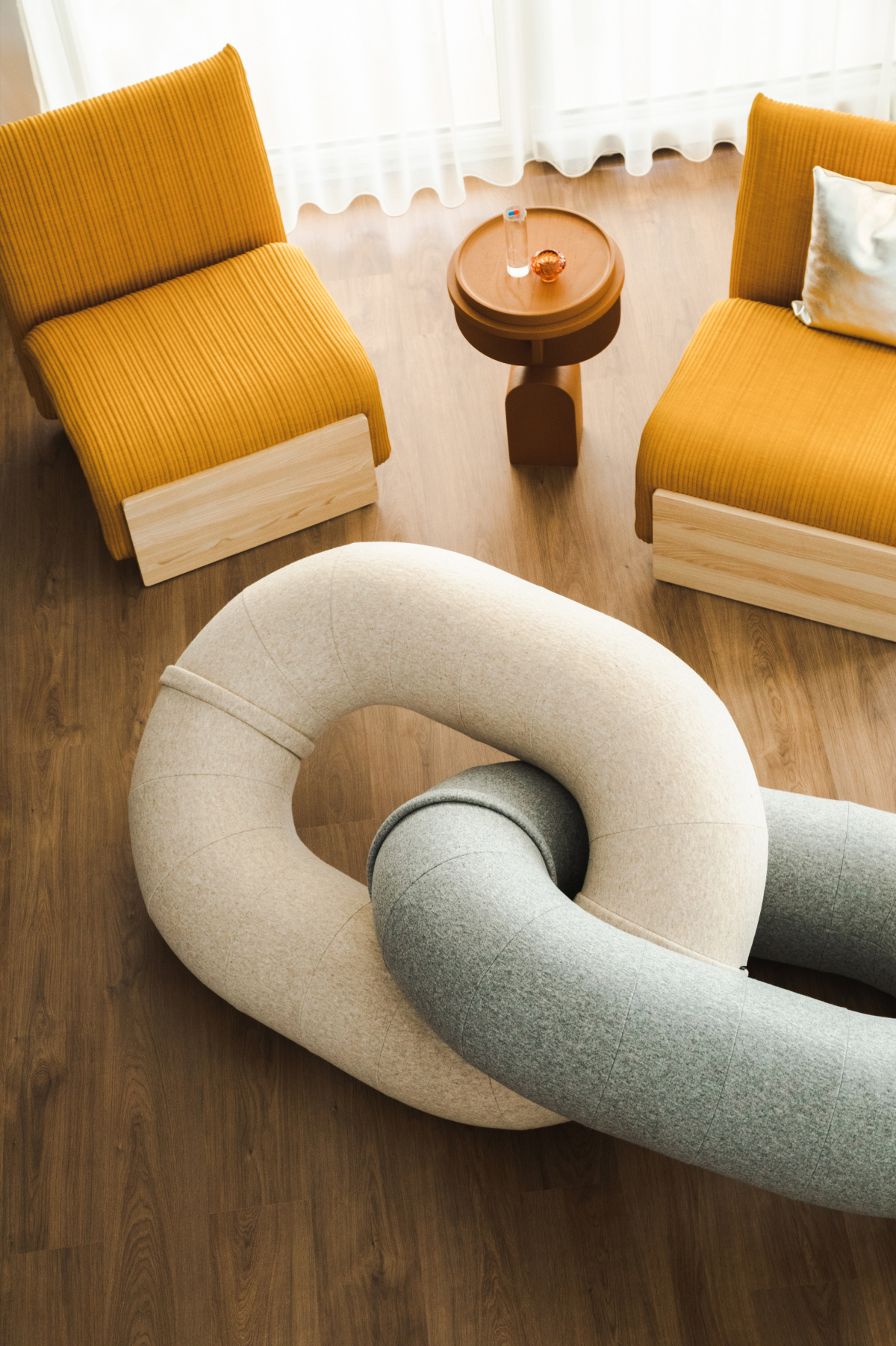 Raw Color Designed a Sofa to Form Connections with a Literal Link