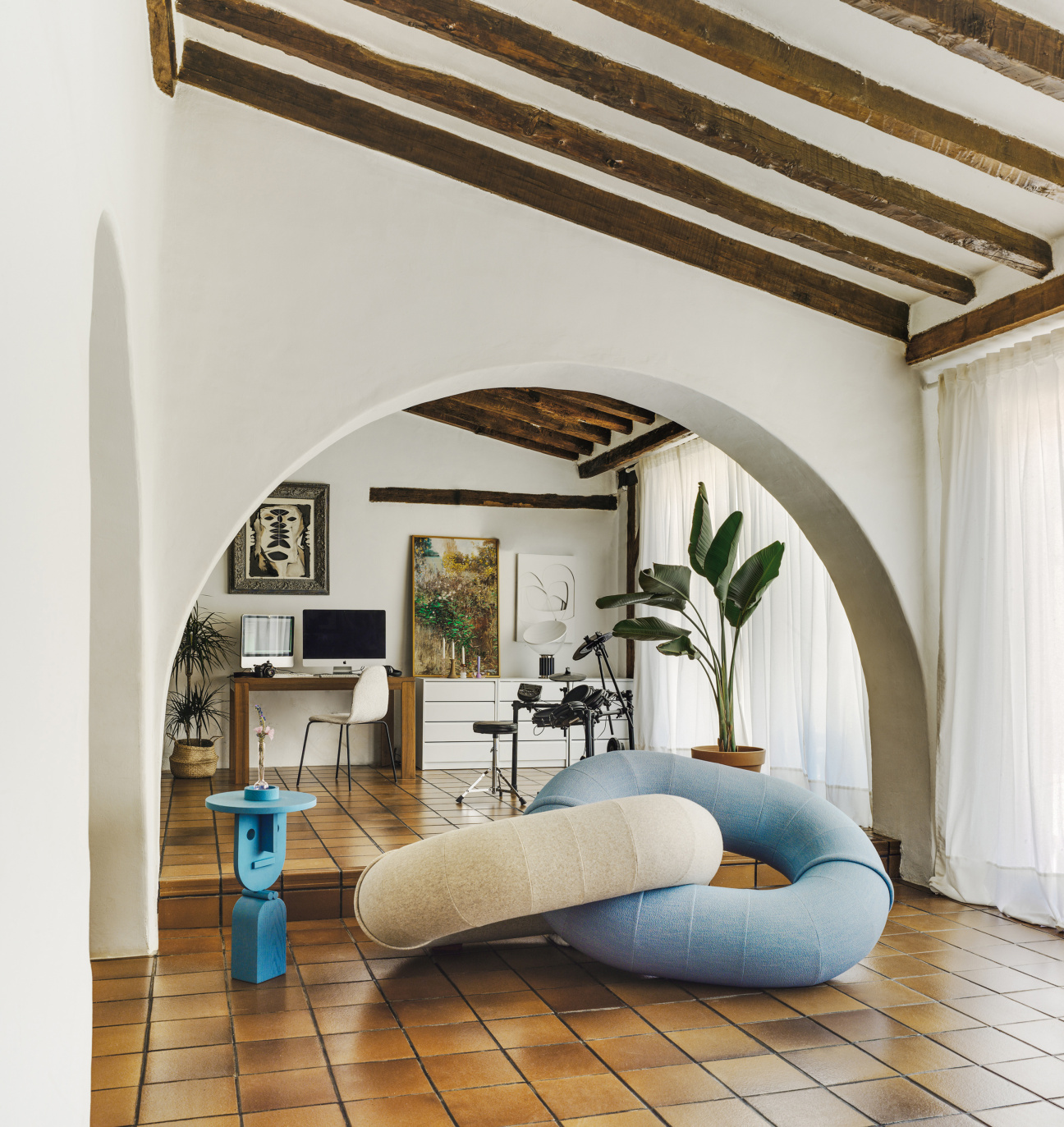 Raw Color Designed a Sofa to Form Connections with a Literal Link