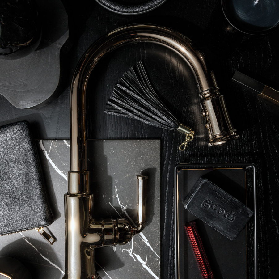 Brizo's New Rook Kitchen Collection, Styled 3 Ways